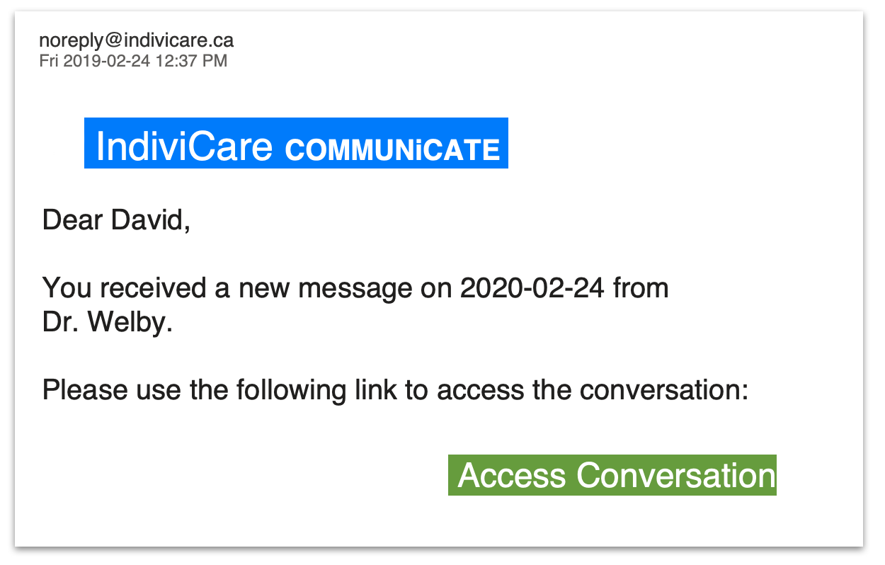 Secure Patient Messaging, now included in IndiviCare